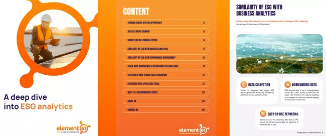 Whitepaper: A deep dive into ESG analytics | element61